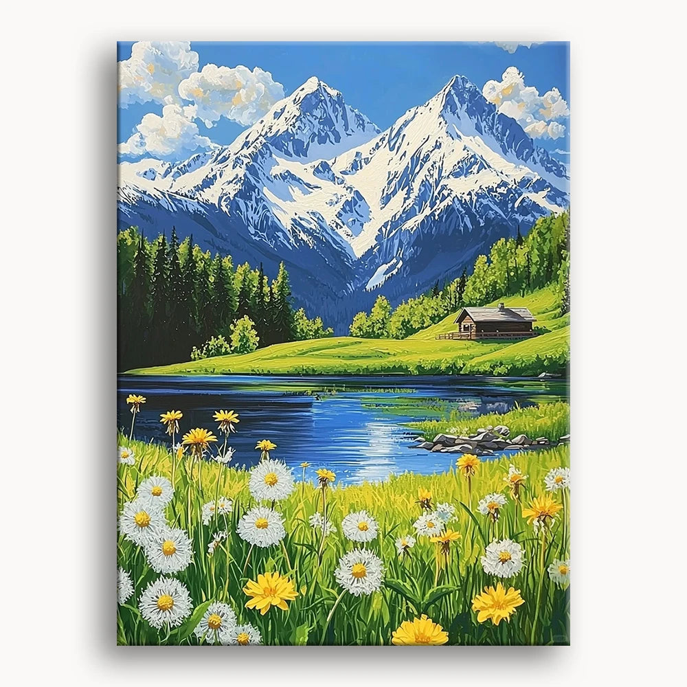Custom paint by numbers kit